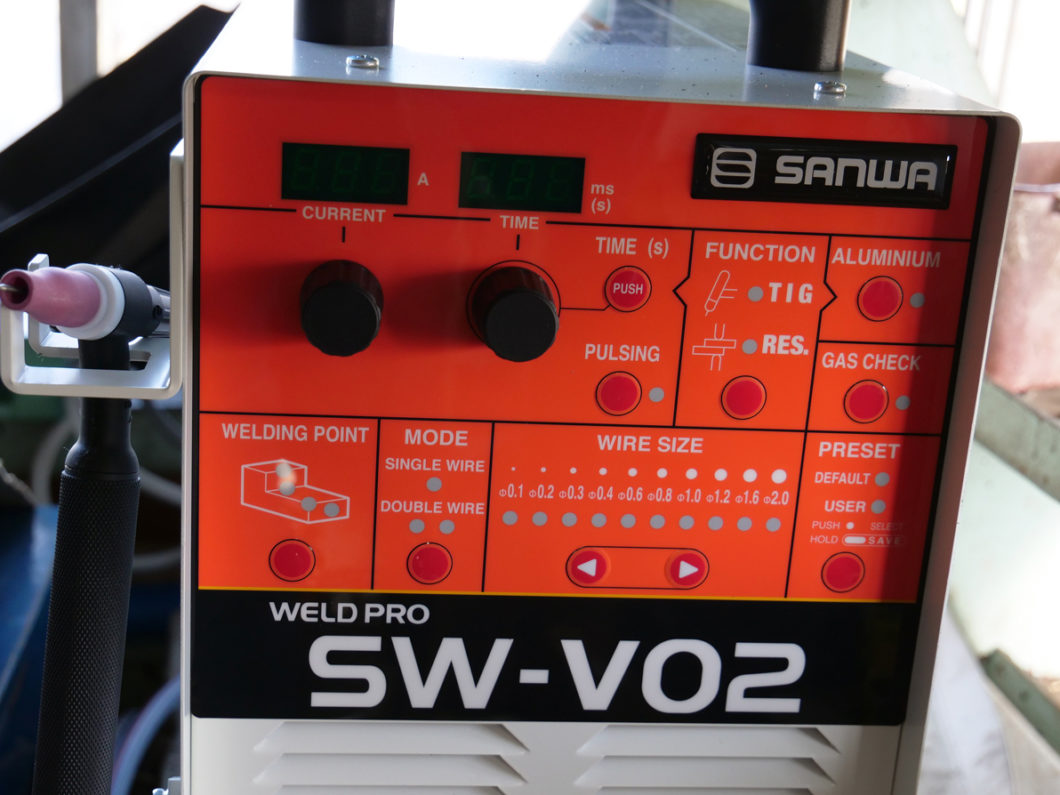 SANWA WELD PRO SW-V02 TIG溶接+抵抗溶接 導入 | 有限会社 名岐金型