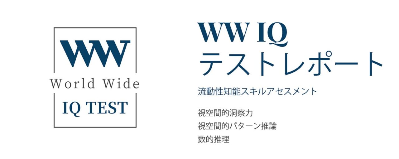 World Wide IQ Testをやってみたので結果を公表します【有料IQテスト】│有限会社 名岐金型